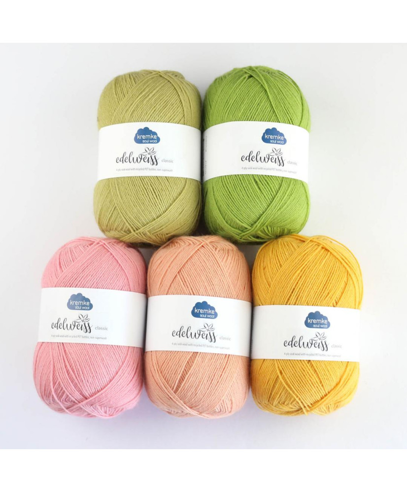 EDELWEISS CLASSIC 4PLY 100G - siūlai kojinėms